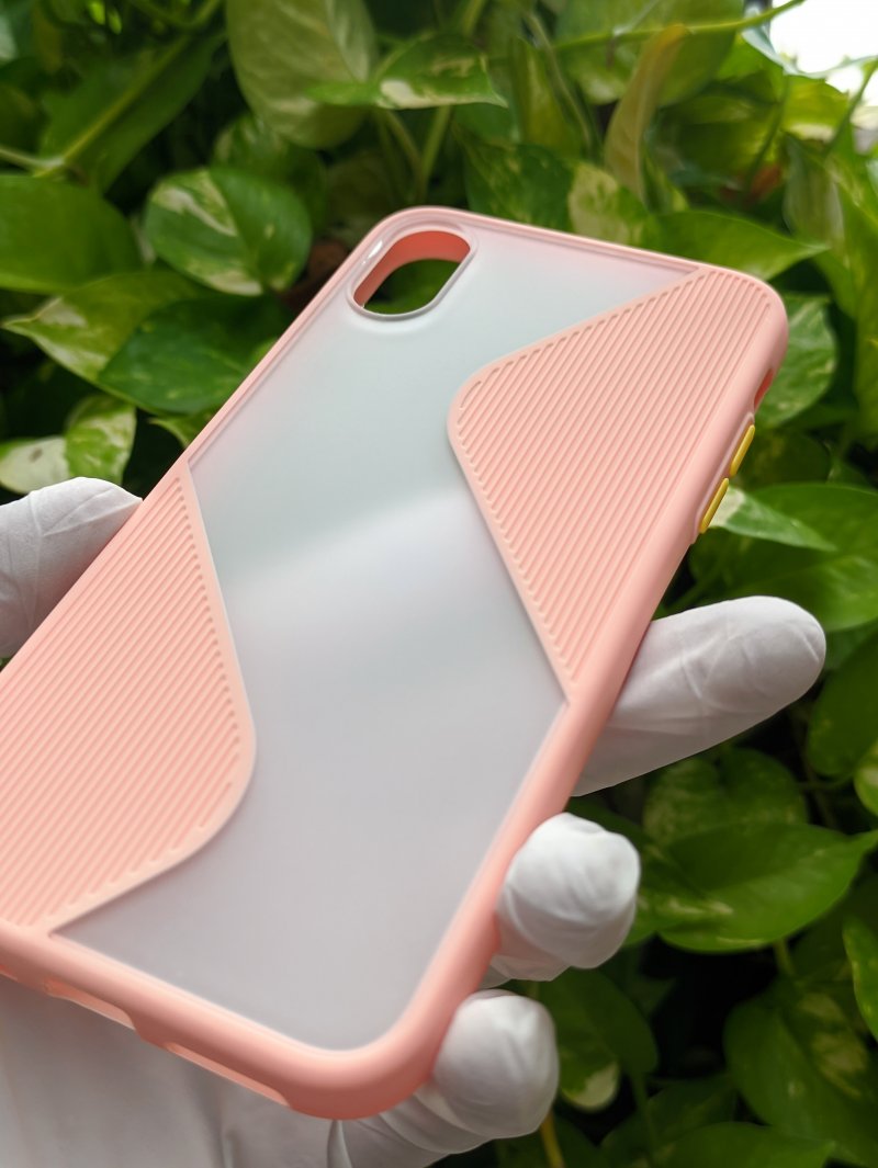 Peach Flash Grip Silicone case For Apple iphone X/XS – Caselolo